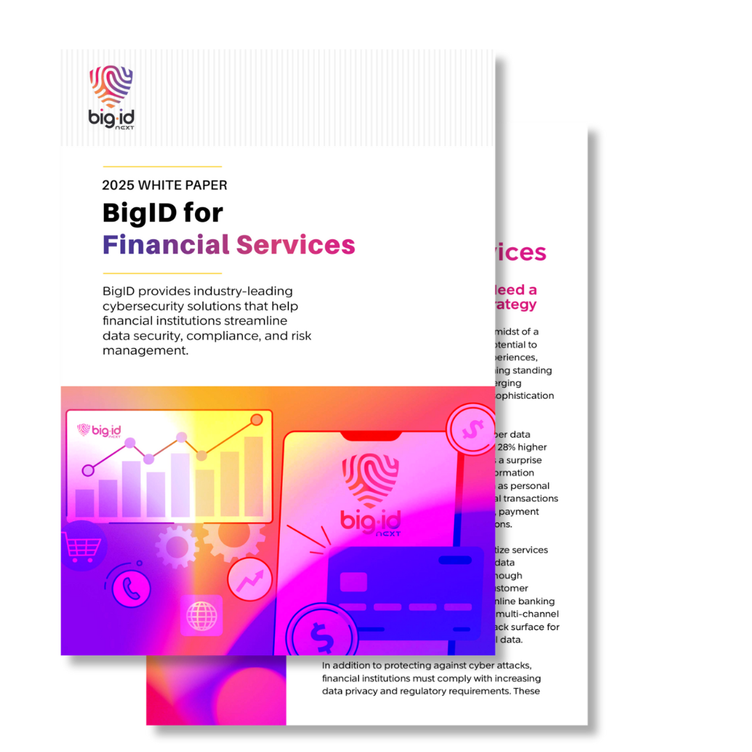 BigID Data Security for Financial Services